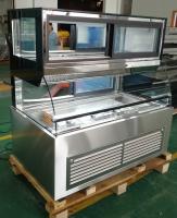 China Stainless Steel Bakery Glass Showcase , Display Refrigerated Cabinet For Supermarkets for sale