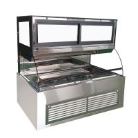 China Stainless Steel Bakery Glass Showcase , Display Refrigerated Cabinet For Supermarkets for sale