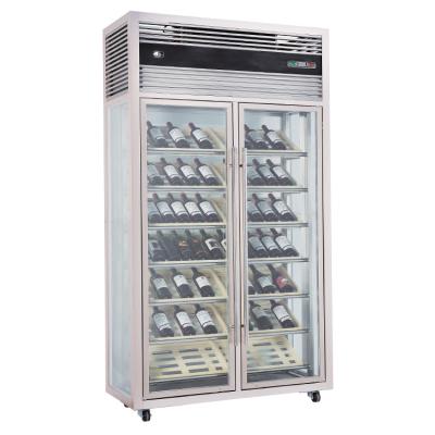 China 220v 240v Wine Display Cooler , Customized Wine Refrigerator Cabinet for sale
