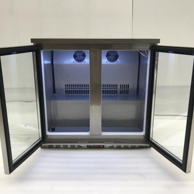 China Back Mount Type Commercial Bar Refrigerator 600*550*900mm Digital Control for sale