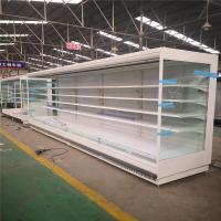 China Commercial Multi-deck open chiller supermarket convenience store showcase for fruit and vegetable for sale
