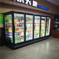 China 110V Reach In Glass Door Display Chiller With Remote Compressor Unit for sale