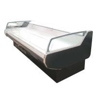 China Commercial Open Counter Top Serve Deli Fish Cold Food Fresh Meat Display Refrigerator for sale