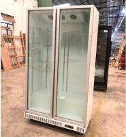 China Vertical  Commercial Glass Door Freezer Fan Cooling Display Fridge For Beer Drinks for sale