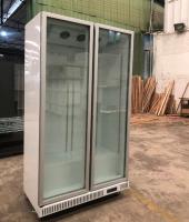 China Vertical  Commercial Glass Door Freezer Fan Cooling Display Fridge For Beer Drinks for sale