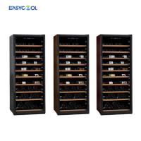 China Stainless Steel Wine Display Cooler , Fan Cooling Champagne Wine Display Refrigerator for sale