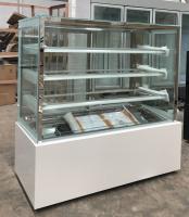 China 5ft Square Glass Pastry Cake Display Refrigerator for sale