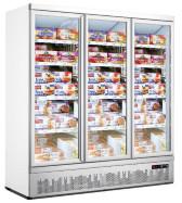 China Supermarket Upright 4 Glass Door Frozen Food Freezer, Commercial Display Fridge Freezer for sale