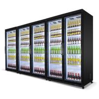 China Convenience Store Glass Door 2000L Beverage Display Refrigerator Freezer for sale