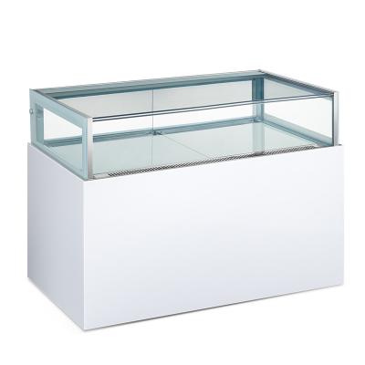 China 1.5m Drawer Chocolate Display Cabinet , Square Glass Commercial Cake Fridge for sale