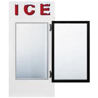 China Double Door Indoor refrigerated storage bagged ice storage bin freezer for sale