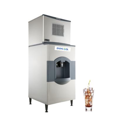 China Hotel Stainless Steel Ice Maker With Self-service Dispensing Ice Cubes for sale