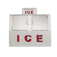 China 60 cu. ft. Ice Merchandise Double Slanted Door Ice Cube Freezer for sale