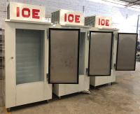 China 60 cu. ft. Ice Merchandise Double Slanted Door Ice Cube Freezer for sale