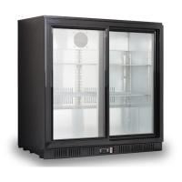 China Built-in Bar Display Fridge 2 Door Back Bar Cooler Bar Desktop Cold Drink Refrigerator for sale