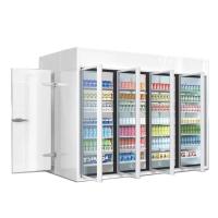 China Commercial Glass Door Display Cold Room for sale