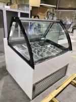 China Vertical Fast Cooling Ice Cream Showcase Freezer 10*1/3 Pan for sale