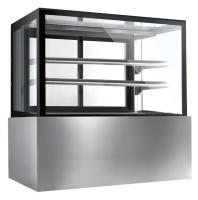 China 5ft Square Refrigerated Pastry Showcase , Glass Door Cake Display Fridge for sale