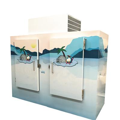China Direct cooling ice merchandiser / Outdoor ice storage bin for sale