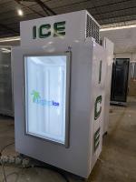 China Commercial Glass Door Ice Storage Merchandiser with Fan Cooling for sale