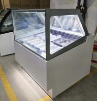 China 7/ 8 /9 Pans Marble or Stainless Steel Base Ice Cream Display Cases for sale
