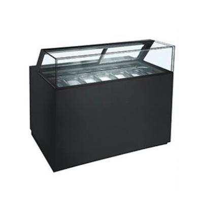 China 1.8M Commerical Italian Stainless Steel Popsicle Ice Cream Display Showcase for sale