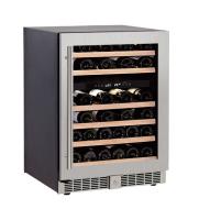 China 46 Bottles Luxury Modern Digital Control Dual Zone Wine Cooler,Hotel home Built-in Wine Refrigerator for sale