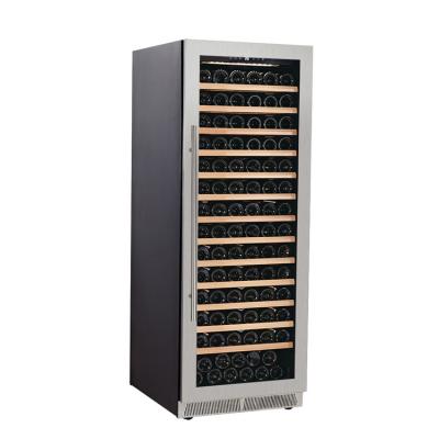 China Freestanding 154 Bottles Single Zone Wine Storage Cooler for sale