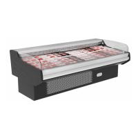 China Supermarket Open Fresh Meat Chiller Self-service Display Counter for sale