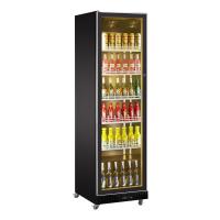 China 400L Full Glass Display Beverage Refrigerator, Beer Vertical Cooler With LED Lights for sale