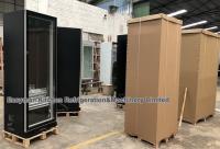 China Double Door Upright Display Fridge Bar Cold Drink Beer Display Cooler With LED Lights for sale