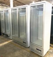 China Commercial Refrigeration Equipment, 2~8° Vertical Glass Door Display Fridge For Beverage Beer for sale