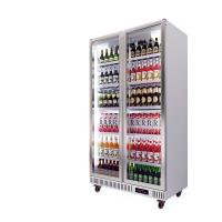 China Commercial Beverage Glass Door Refrigerator, 1 Door Vertical Display Cooler for sale