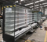 China Commercial Multi-deck open chiller supermarket convenience store showcase for fruit and vegetable for sale