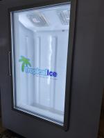 China Commercial glass door ice storage freezer ice cube cooler for sale for sale