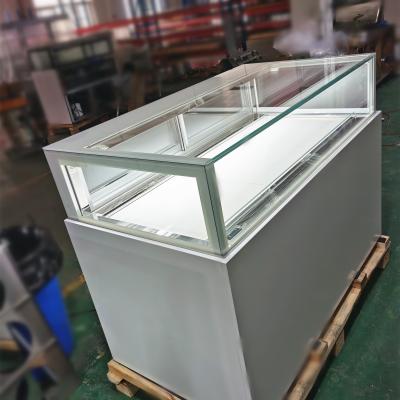 China 1.5M drawer type cake chocolate display case sweet counter showcase for sale