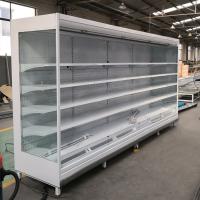 China Supermarket open milk yogurt cooler, multi-deck refrigerator fruit display stand for sale for sale
