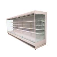 China Supermarket Open Chiller / Commercial Chiller Air Curtain Upright Cooler for sale
