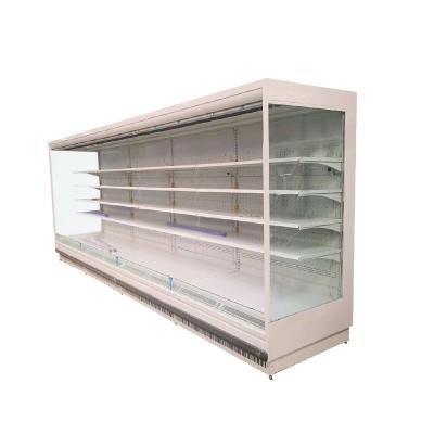 China Supermarket Open Chiller / Commercial Chiller Air Curtain Upright Cooler for sale