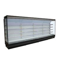 China Supermarket Open Chiller / Commercial Chiller Air Curtain Upright Cooler for sale
