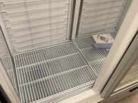 China Fan Cooling Single Door Display Freezer , Auto Defrost Upright Freezer for sale