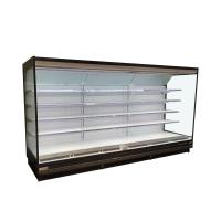 China Customized supermarket fruit vegetable chiller, open face refrigerated display for sale
