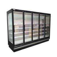 China Commercial Supermarket Refrigeration Split Type Vertical Chilled Display Cabinet open chiller for sale