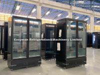 China Commercial Double Door Freezer Glass Door Upright Ice Cream Freezer Showcase with CE for sale