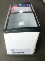 China Supermarket large capacity chest freezer island freezer ice cream display freezer with sliding glass door for sale