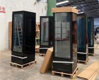 China Commercial Upright Beverage Cooler 2~8℃ Automatic Defrost Glass Doors Display Refrigerator for sale
