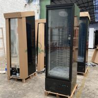 China Single glass door with glass heater vertical display freezer for ice cream made in China for sale