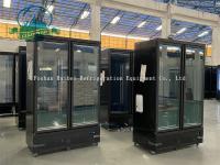 China 2 glass doors commercial upright beverage display cooler refrigerator for sale
