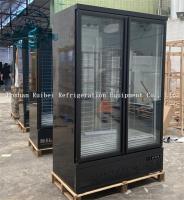 China Fast cooling glass door chiller display stand fridge supermarket refrigerator and freezer for sale