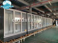 China RUIBEI Auto Defrost Upright Beverages Showcase Double Glass Doors Freezer Refrigerator for sale